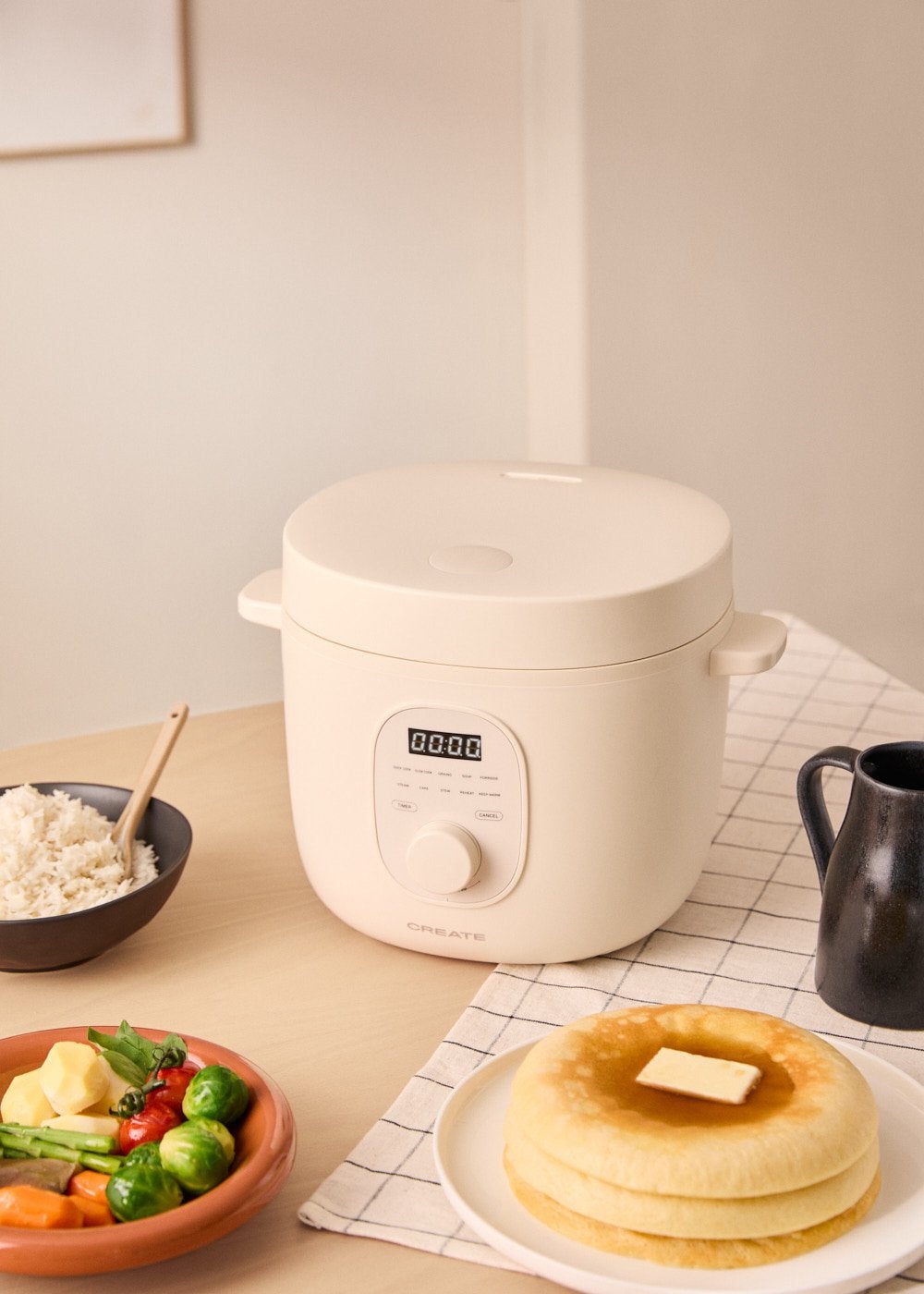 CREATE - RICE COOKER STUDIO - Arrocera eléctrica multifunción con cesta ...