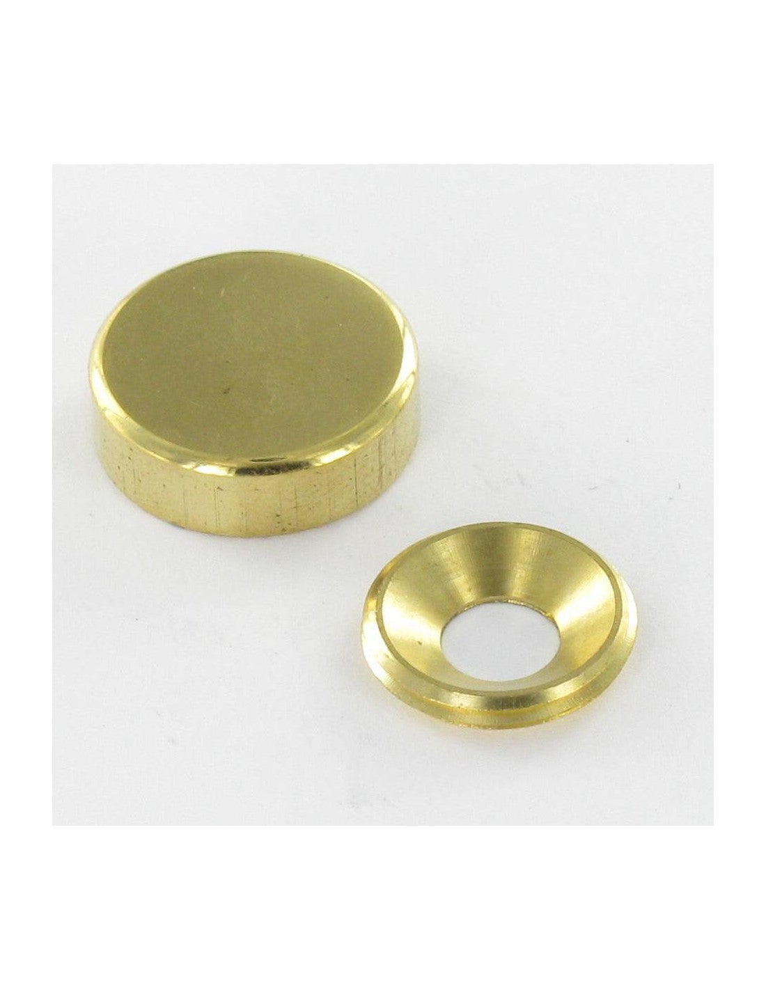 Rosace cyndrique ou cache vis (1 rosace et 1 cuvette de vis) Laiton ...