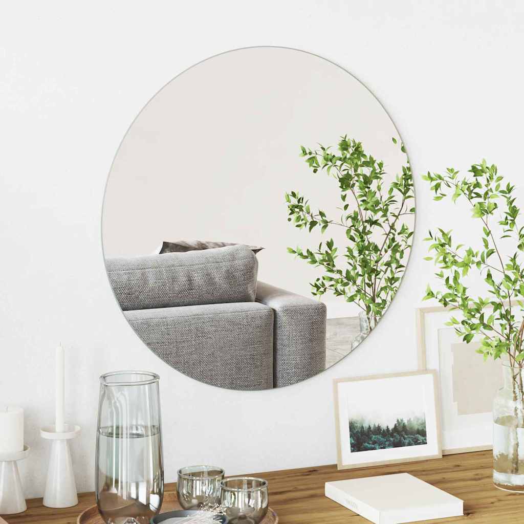 Miroir mural Rond Ø 60 cm verre trempé | Leroy Merlin