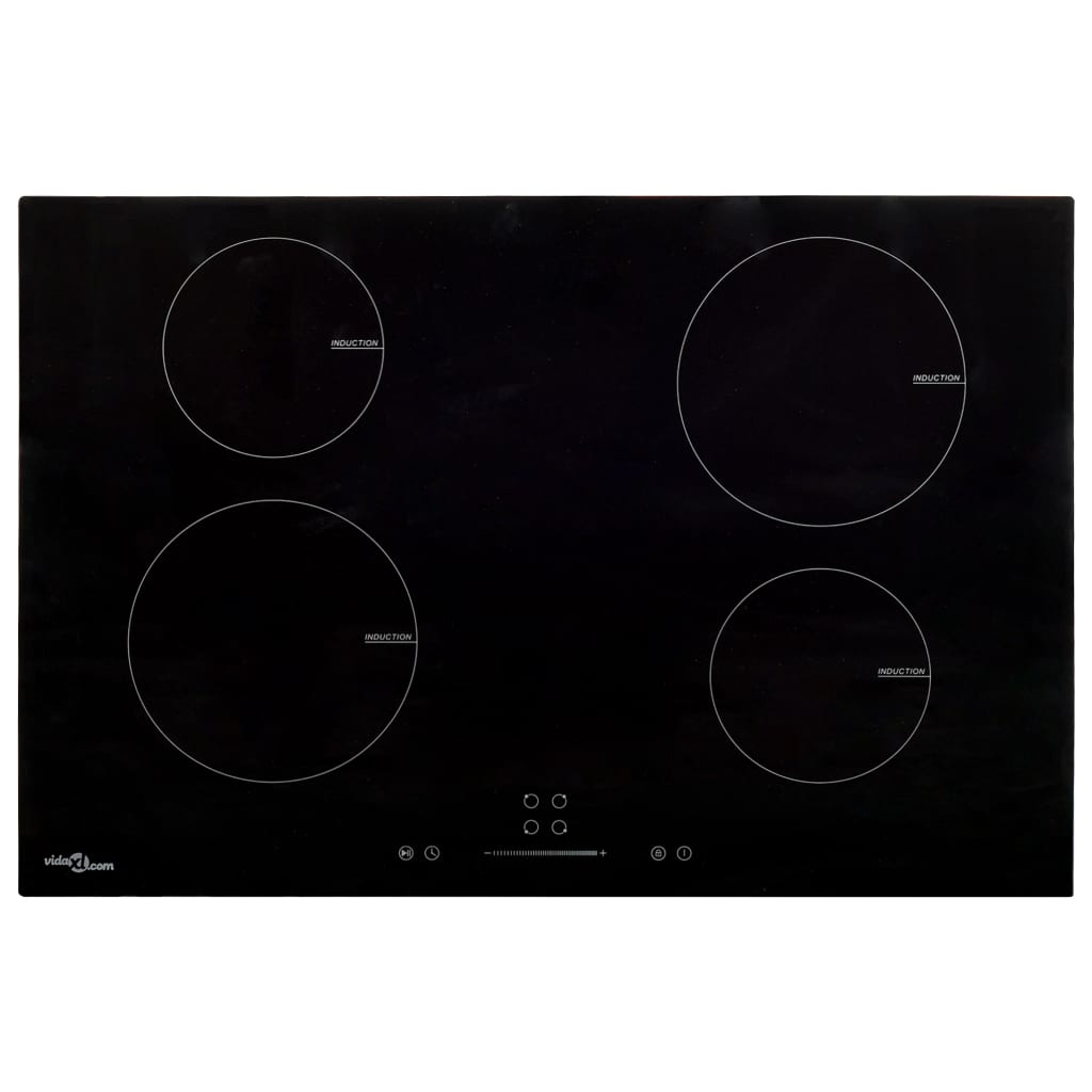 Placa de inducción 4 fuegos Vidrio 77 cm 7000 W | Leroy Merlin