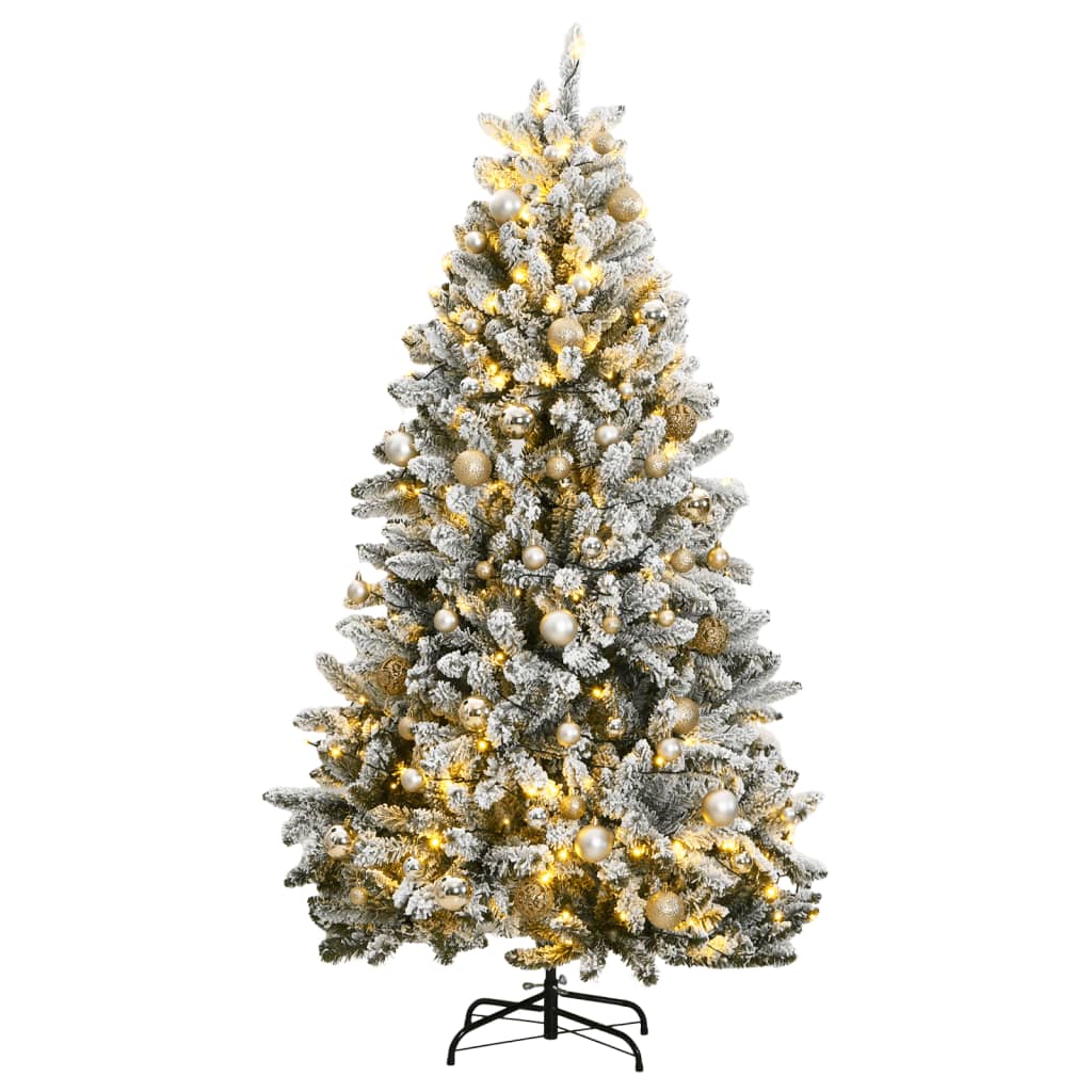 Sapin de No?l artificiel articulé 300 LED et boules 270 cm | Leroy Merlin