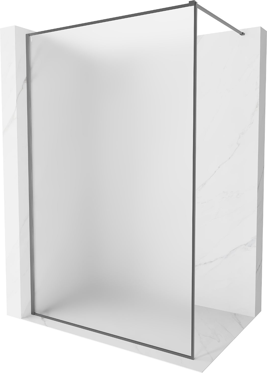 Mexen Kioto-F panel de ducha Walk-in con marco 110 x 202 cm, escarcha 8 ...