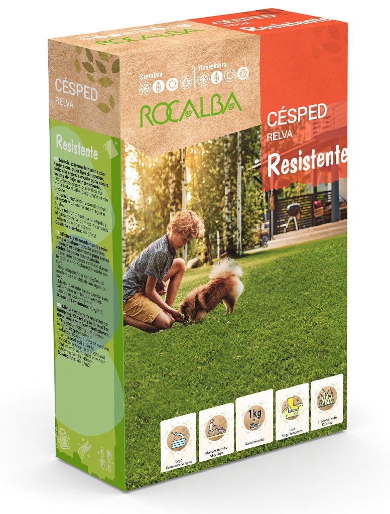 ROCALBA SEMILLA CÉSPED RESISTENTE 1 kg | Leroy Merlin