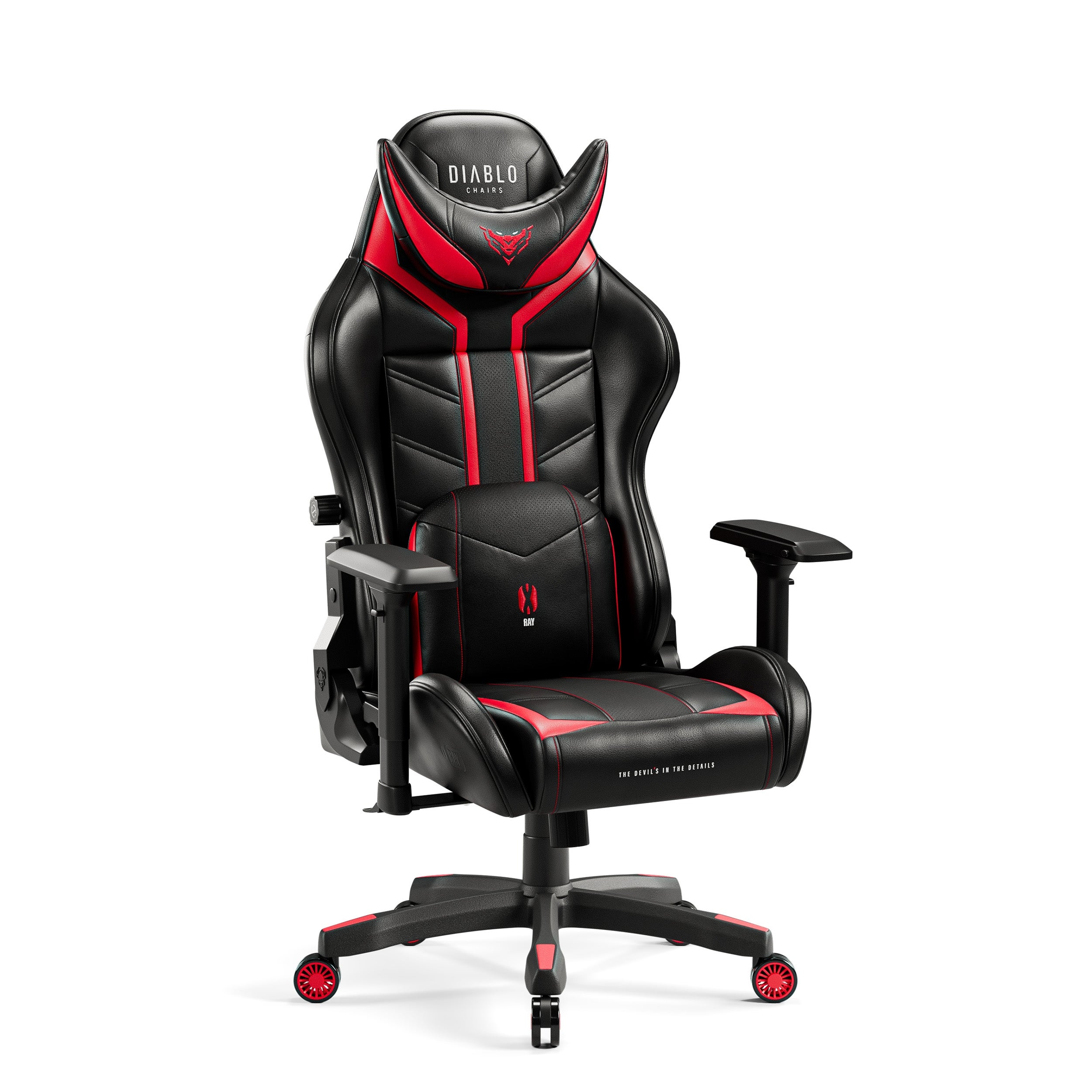 Diablo Gaming Chaise X-Ray Fauteuil Gamer, Noir-Rouge, Normal (L ...