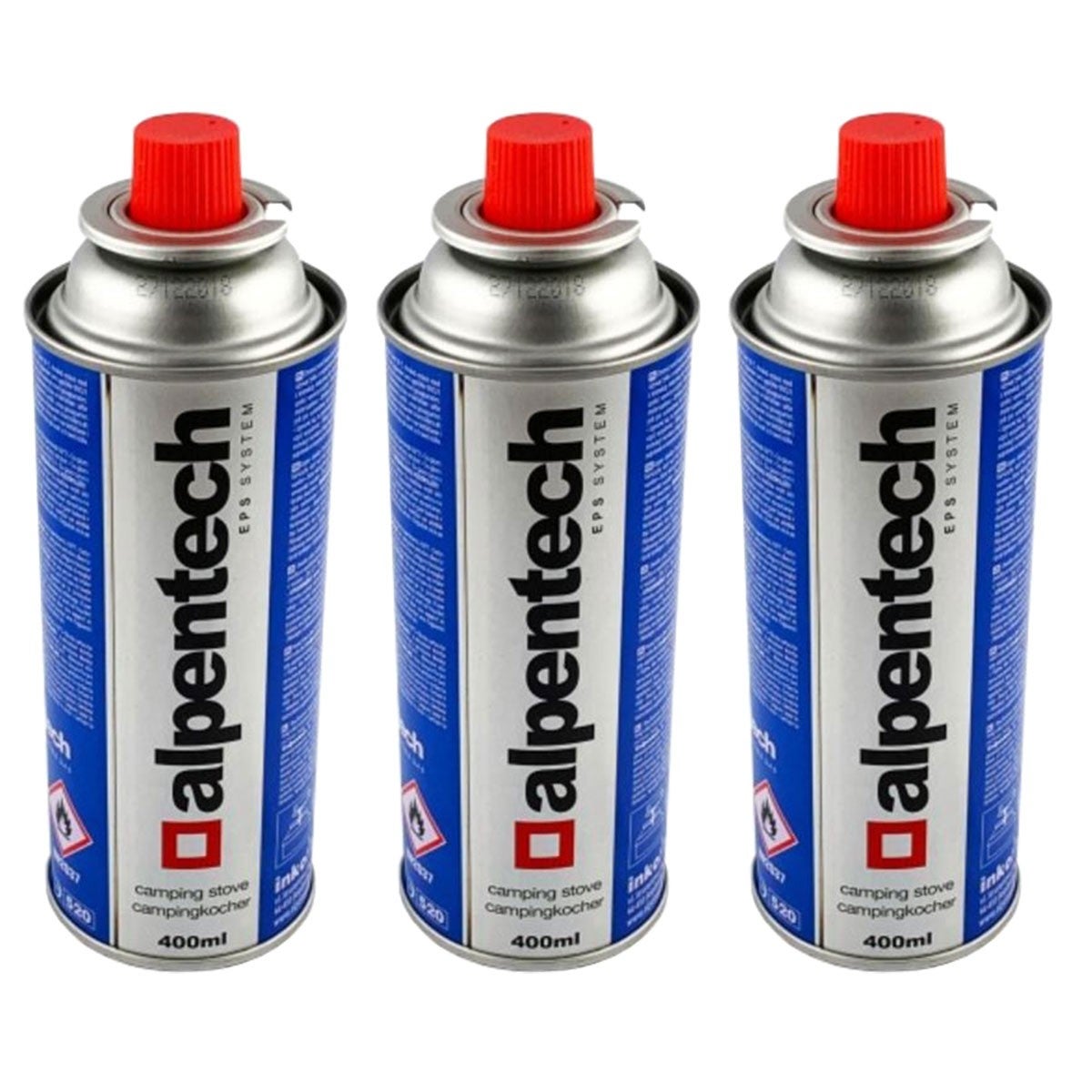 Paquete de 3 cartuchos de gas butano ALPENTECH 250 g Botella de gas ...