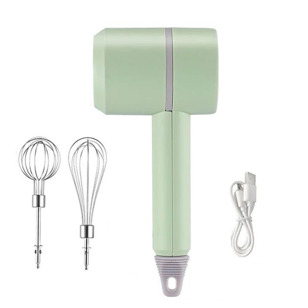 Batteur à main électrique, fouet, batteur à main avec 2 batteurs, vert ...
