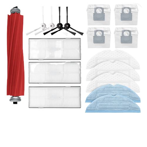 Paquete de 17 accesorios para robot aspirador Roborock T7S PLUS/T7S MultiColor | Leroy Merlin