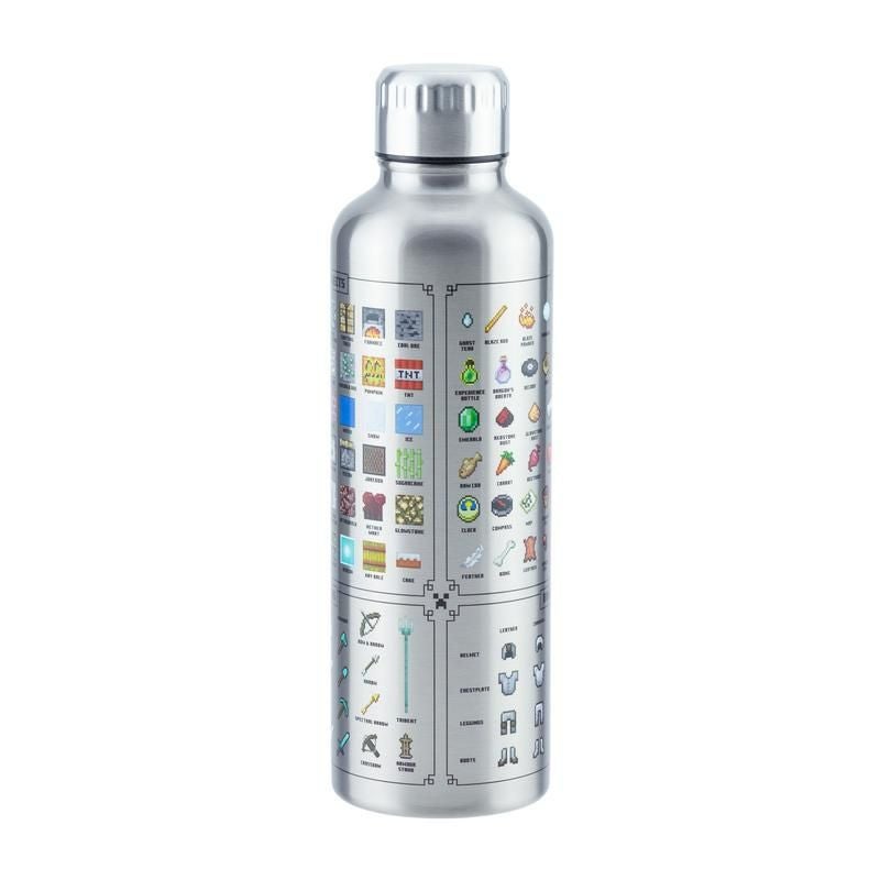 Paladone Minecraft Metal Water Bottle Uso quotidiano 500 ml Acciaio ...