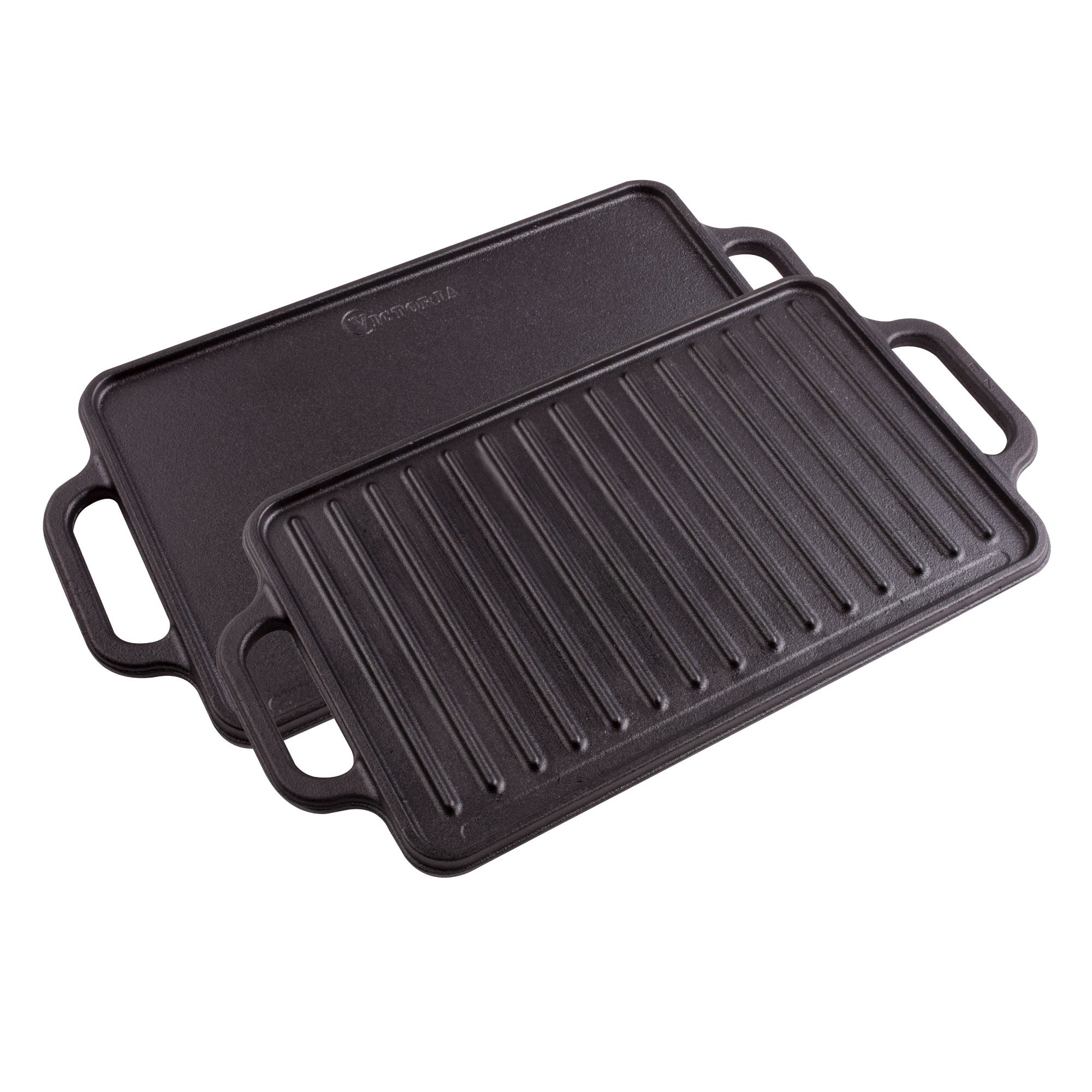 Plaque à Griller en Fonte Émaillée Grille Réversible 33x21cm pour Feu ...