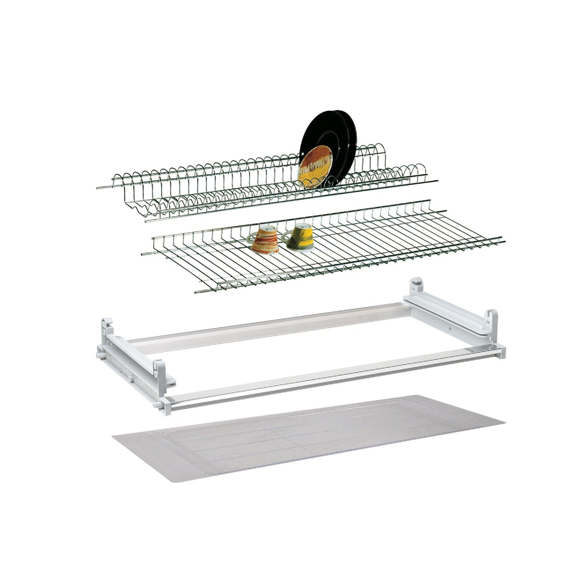 Scolapiatti per pensile incasso cromo telaio vasca raccogligocce ...