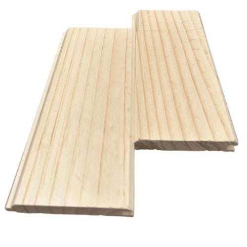 Pack 5 lamas revestimiento de madera natural machihembrado de pino 1 ...