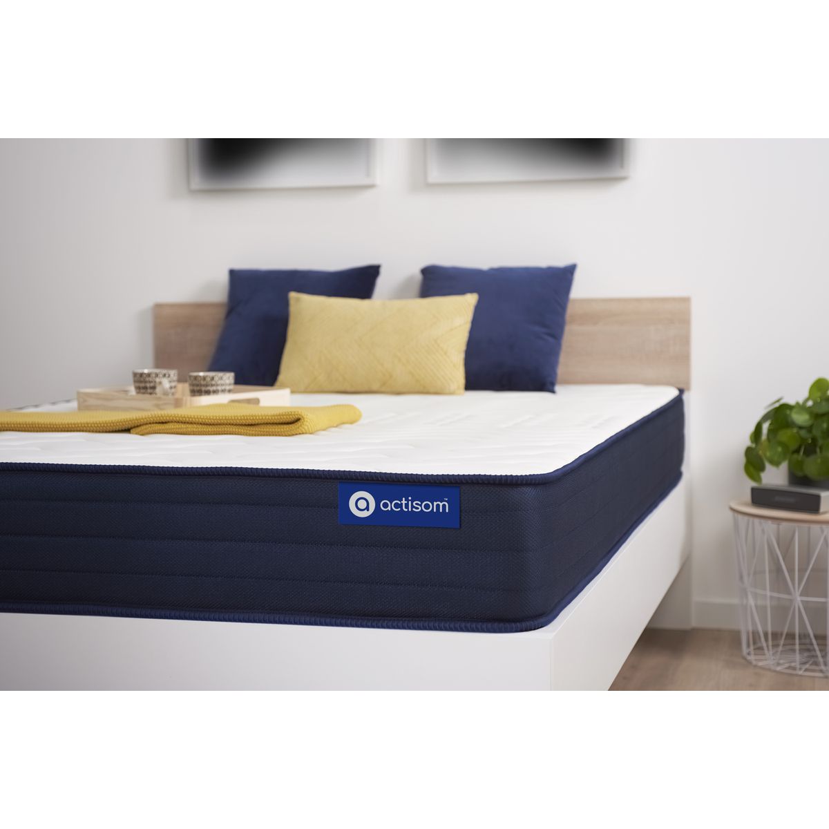 ACTISOM - Colchón de Látex 90 x 200 - Colchón 1 plaza, Espesor 22 cm ...