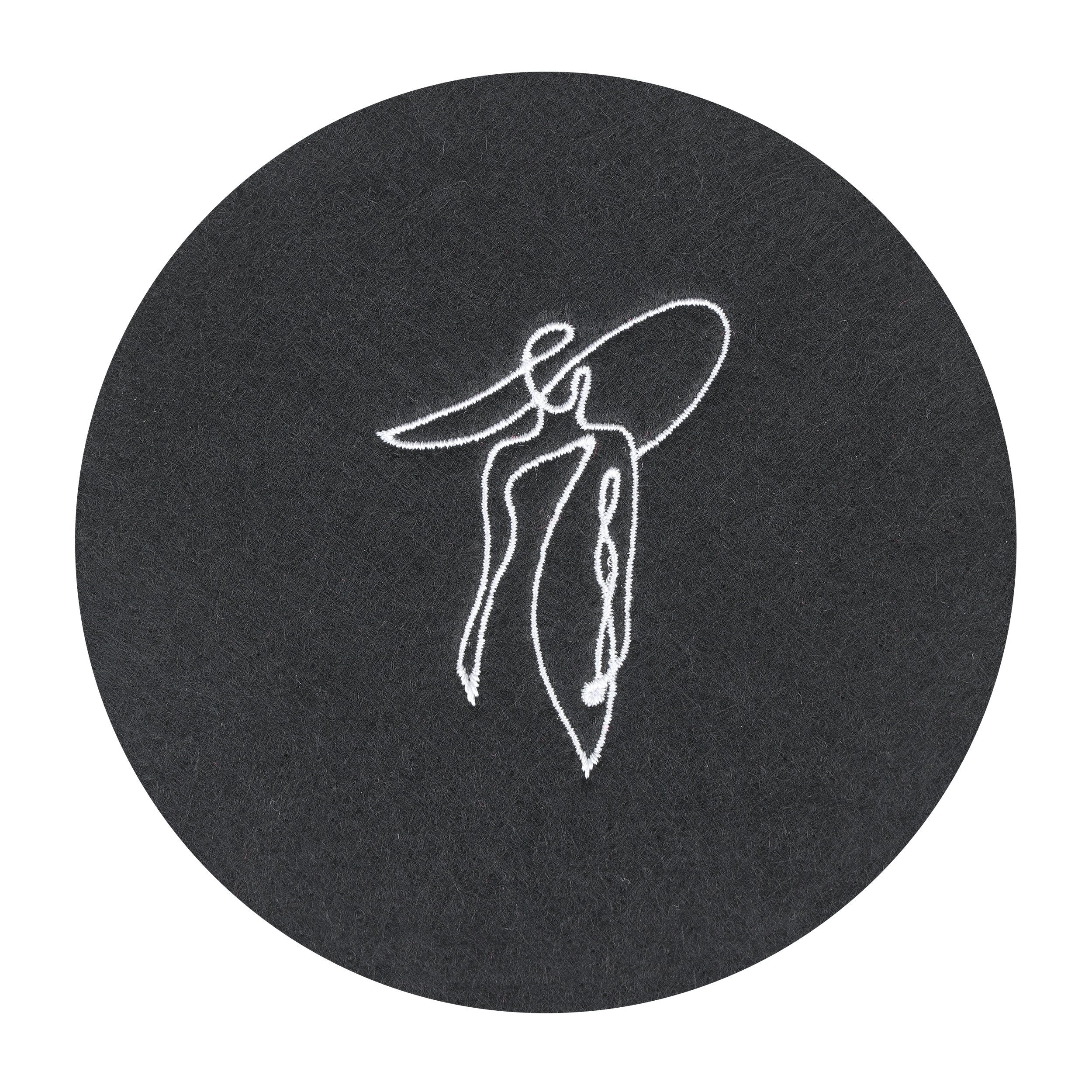 Dessous de verre EGLO Dessous de verre ANDASIBE en polyester noir et ...