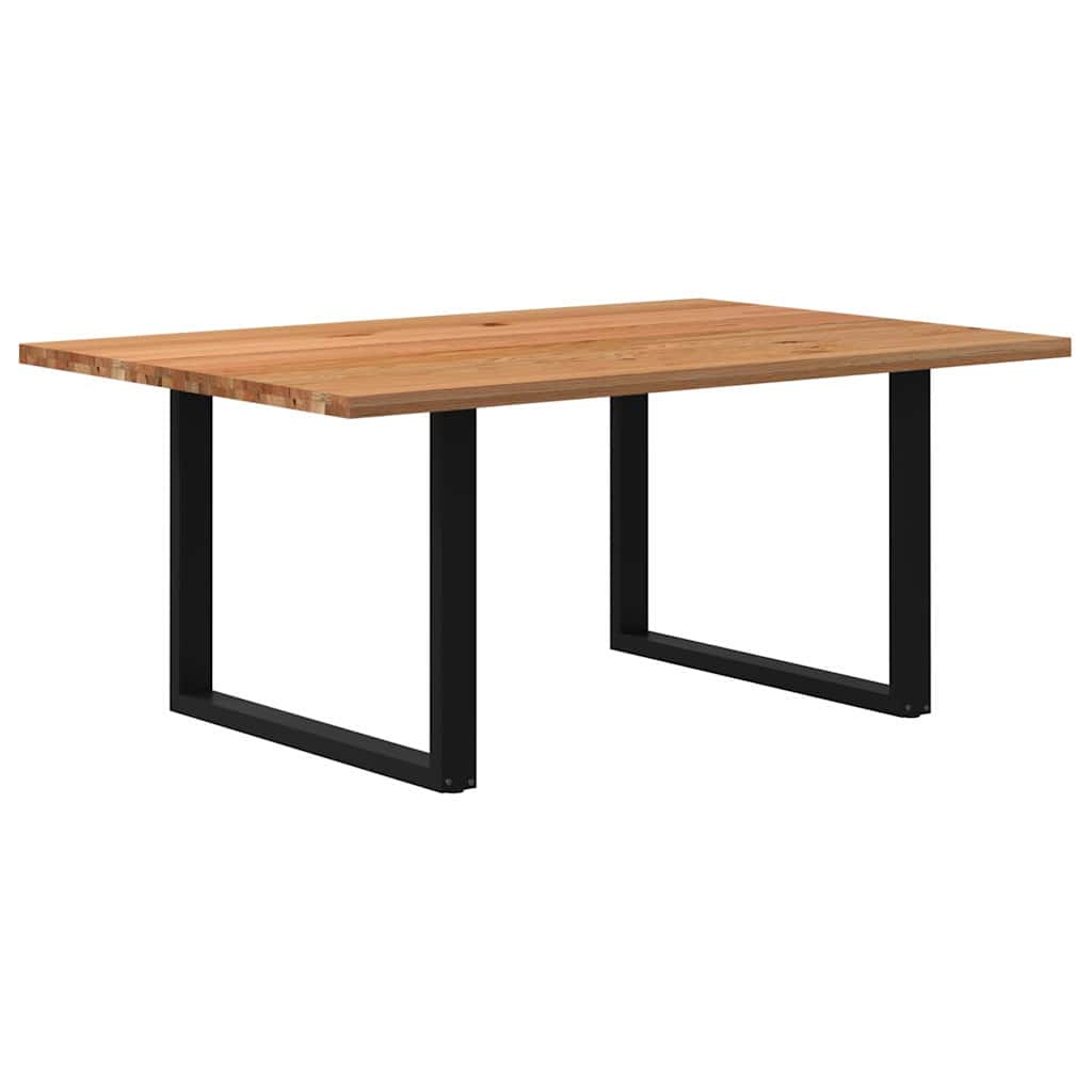 Mesa de comedor rectangular de madera maciza de roble marrón claro | Leroy Merlin