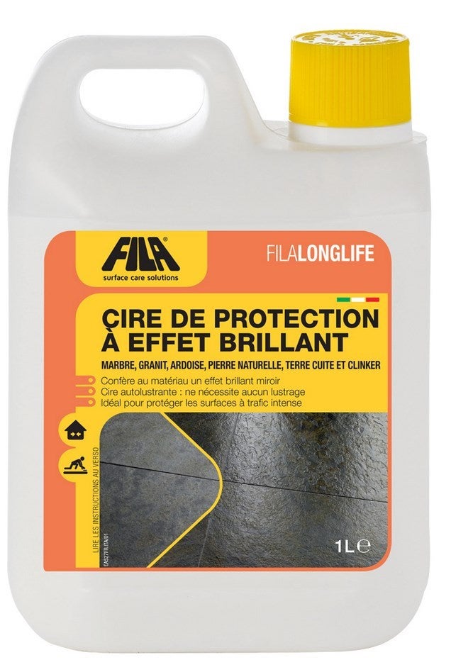 Cire de protection à effet brillant FILALONGLIFE - Le bidon de 1 litre ...