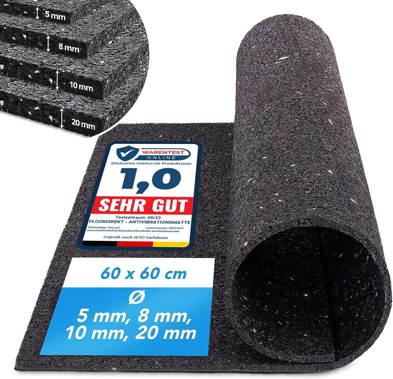 KARAT |Tapis anti-vibrations absorbant les chocs et le bruit ...