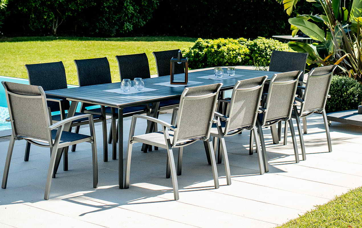 Table de jardin aluminium Eytelia L 10 places BG® | Leroy Merlin