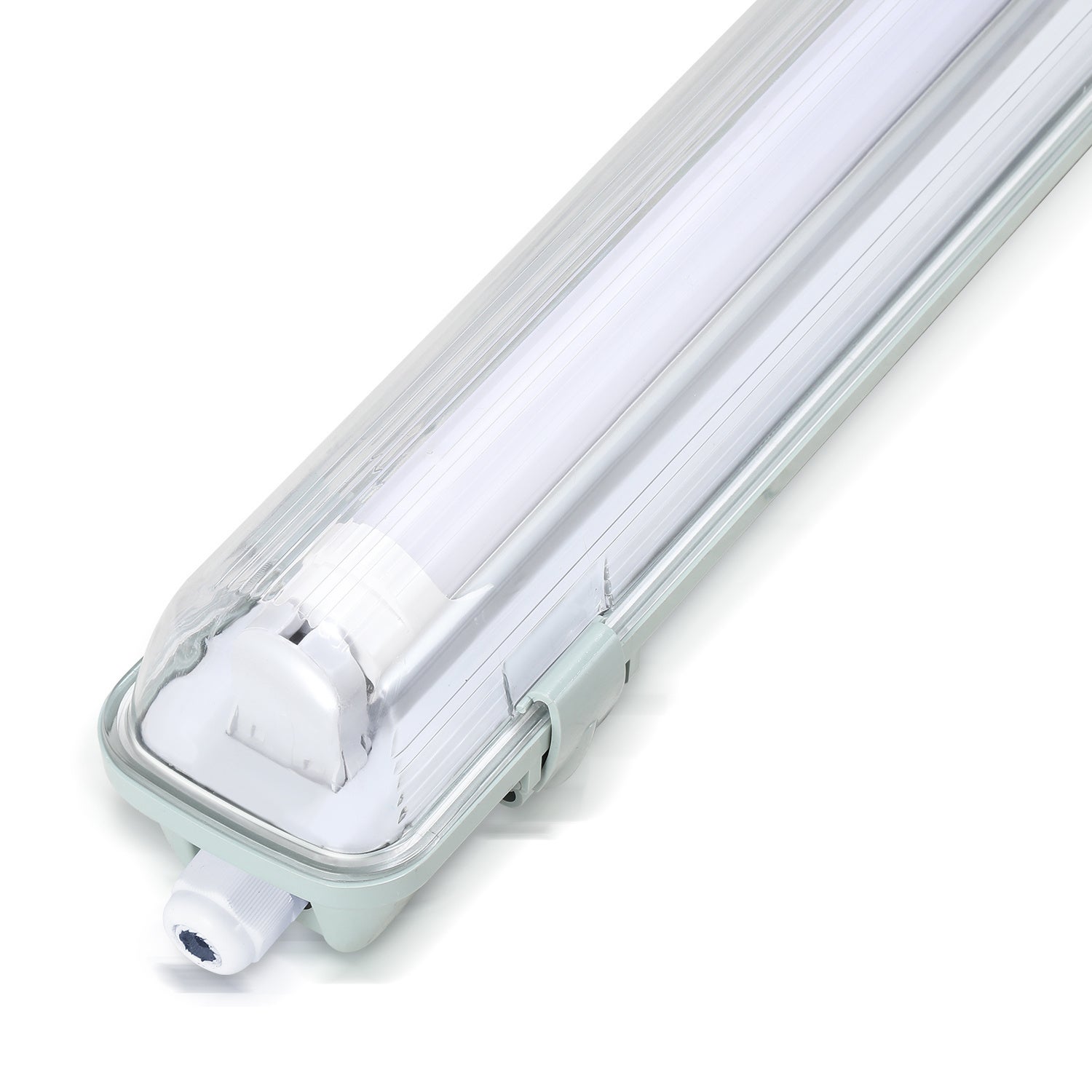 Luz LED impermeable para garaje, sótano y taller, 150 cm, 1 x 24 W ...