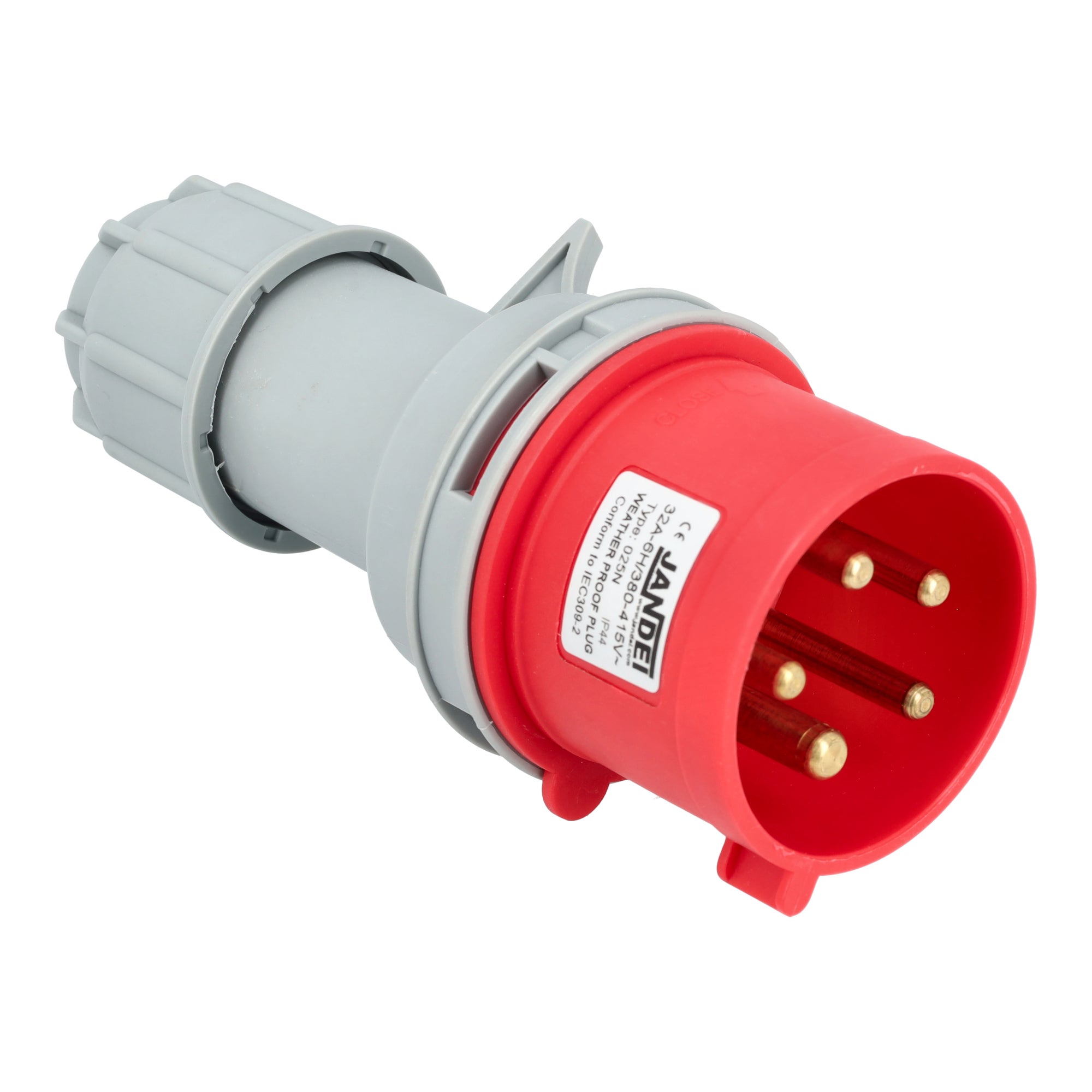 Enchufe Base Conector de Potencia, Toma industrial 4P+E 6H 240-415 Vac ...