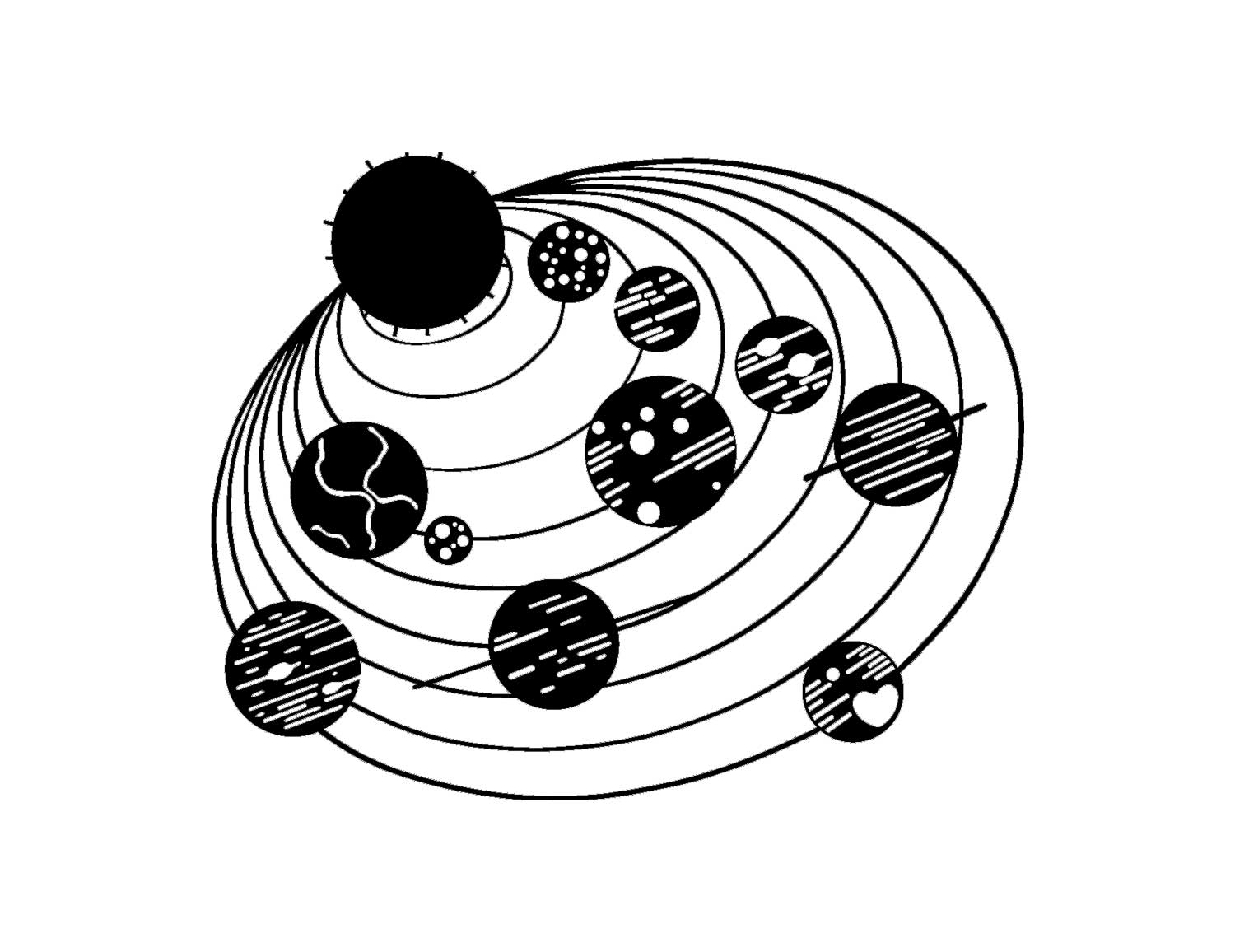 Décoration en Métal Cosmo 4, Métal, Noir, EPIKASA | Leroy Merlin
