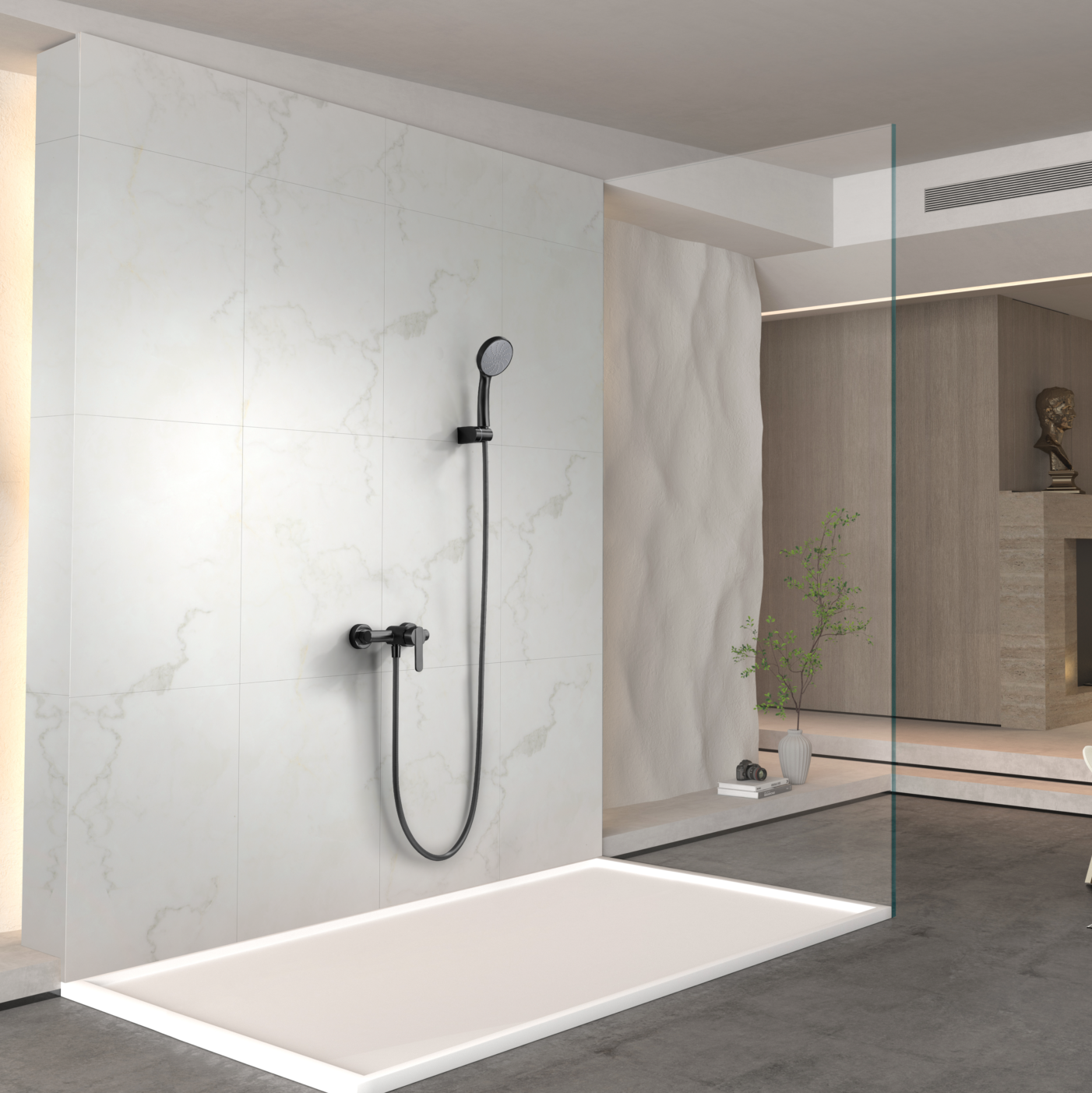 IMEX - Kit de Ducha Monomando con Alcachofa y Flexo | Kit de Ducha con ...