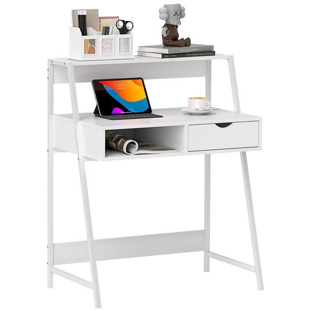 Bureau blanc angle au meilleur prix | Leroy Merlin