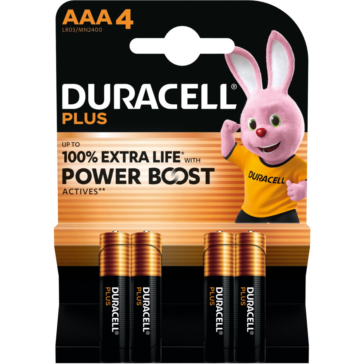 Pile DURACELL PLUS POWERBOOST AAA X4 | Leroy Merlin