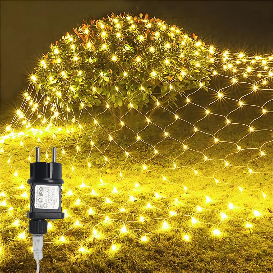 Filet Lumineux LED 2x2M Chaîne lumineuse avec 8 modes Rideau lumineux ...