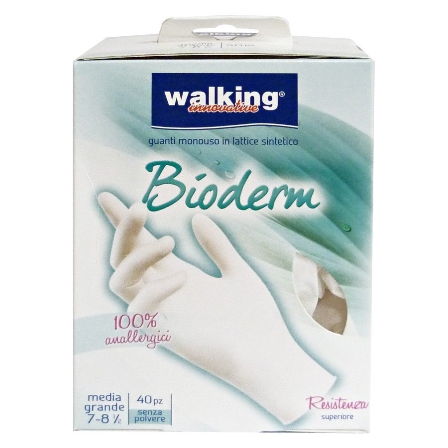 Gants 40 pièces Bioderm Latex M/L Hypoallergénique | Leroy Merlin