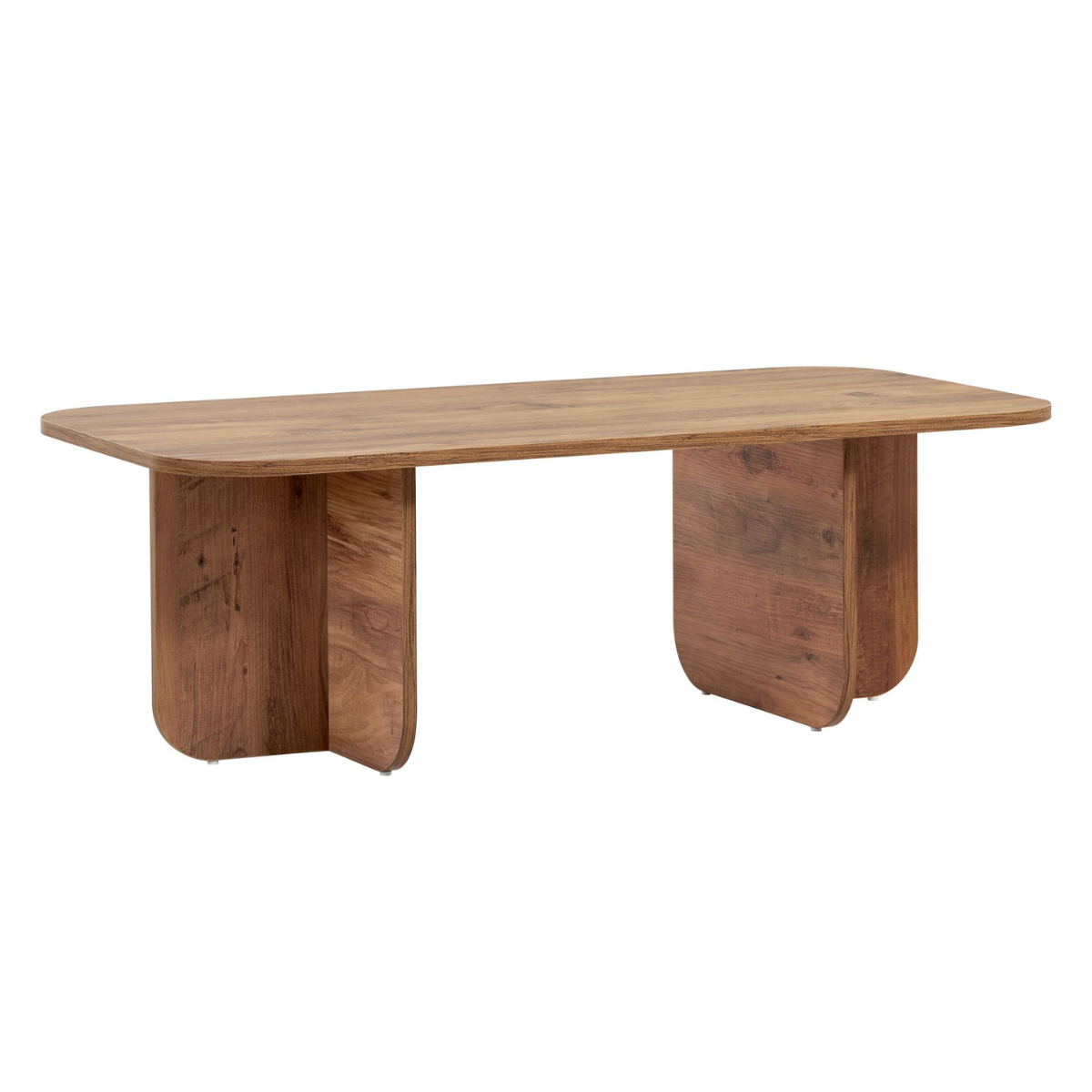 Mesa baja rectangular con tablero de bordes redondeados L120 cm - BECAJ ...