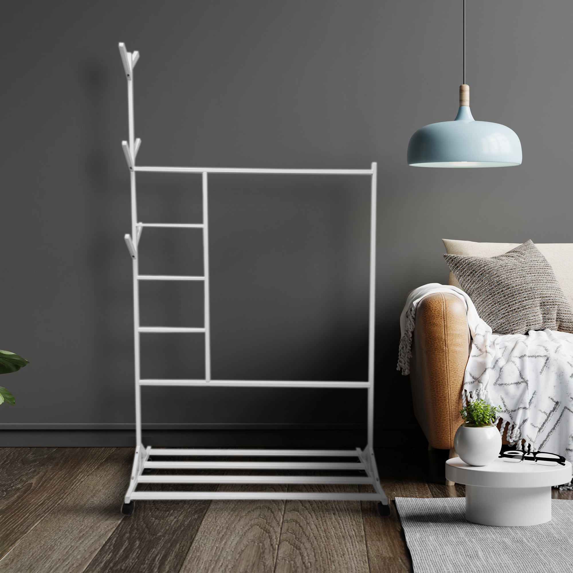 Meyvaser - Vestidor portatil, Perchero portátil con ruedas de ...