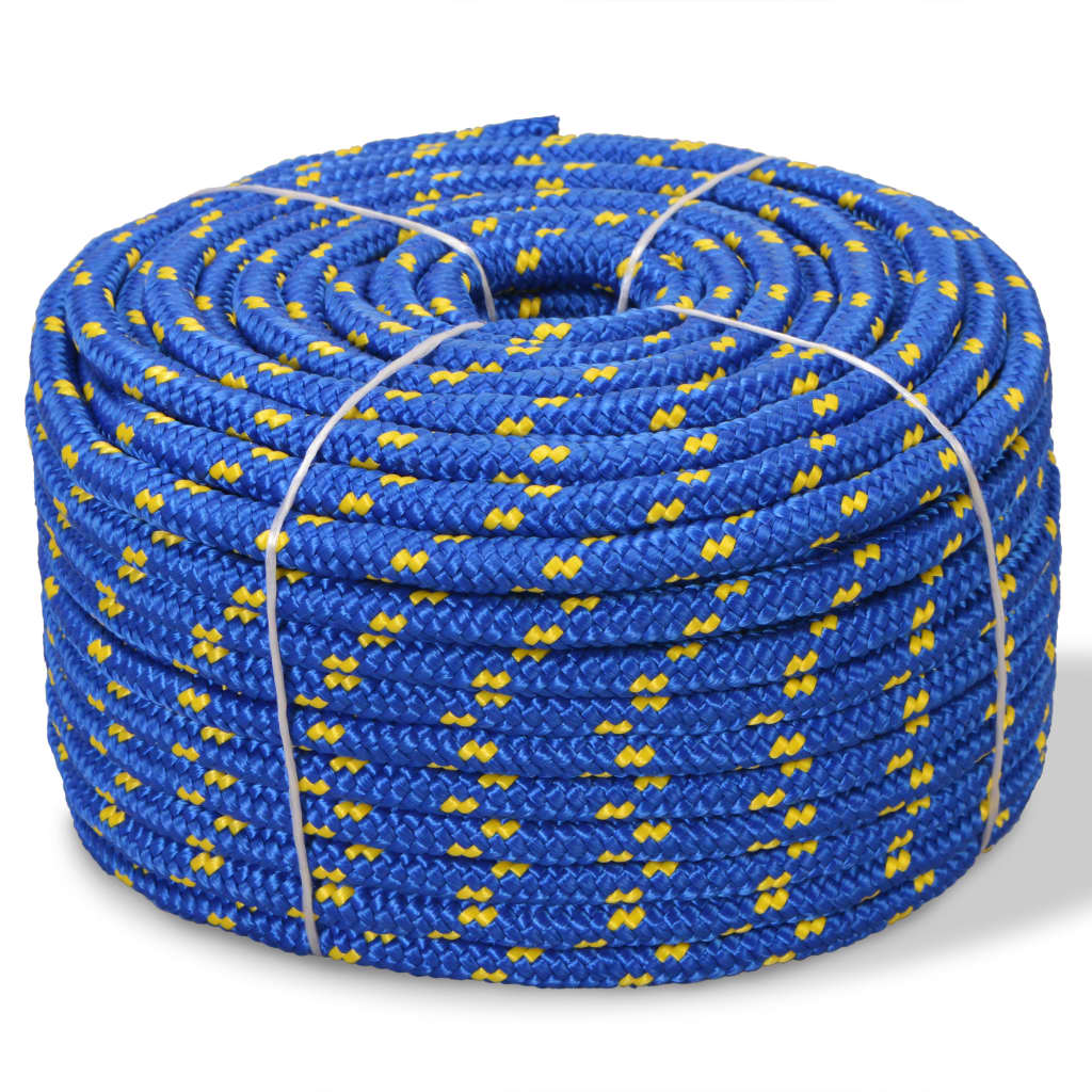 Corde，Cordage de bateau Polypropylène 10 mm 50 m Bleu CFW35171 | Leroy ...