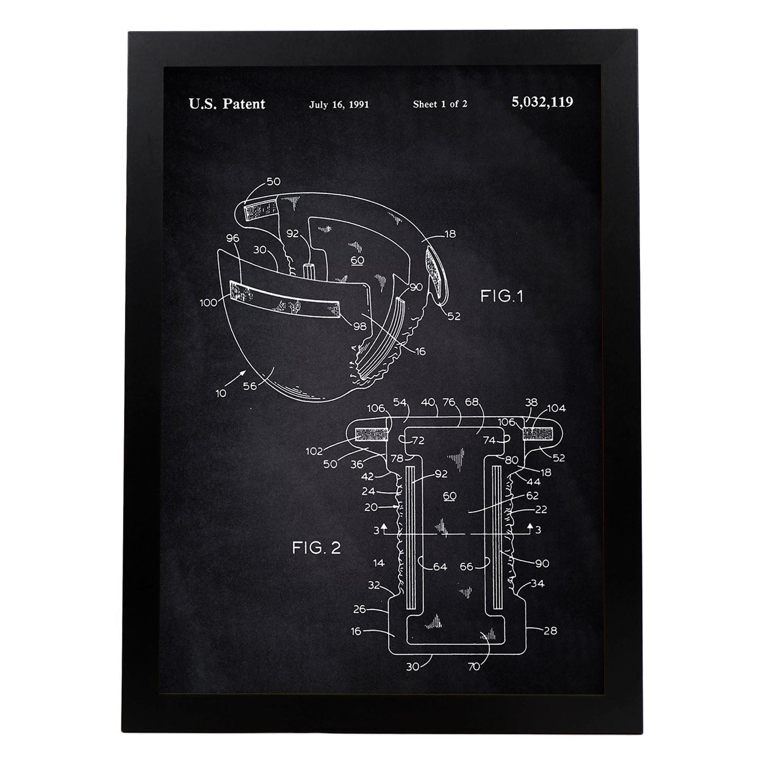 Affiche De Brevet En Nid D'abeille. Lémina Avec Old Patent Design Clean ...