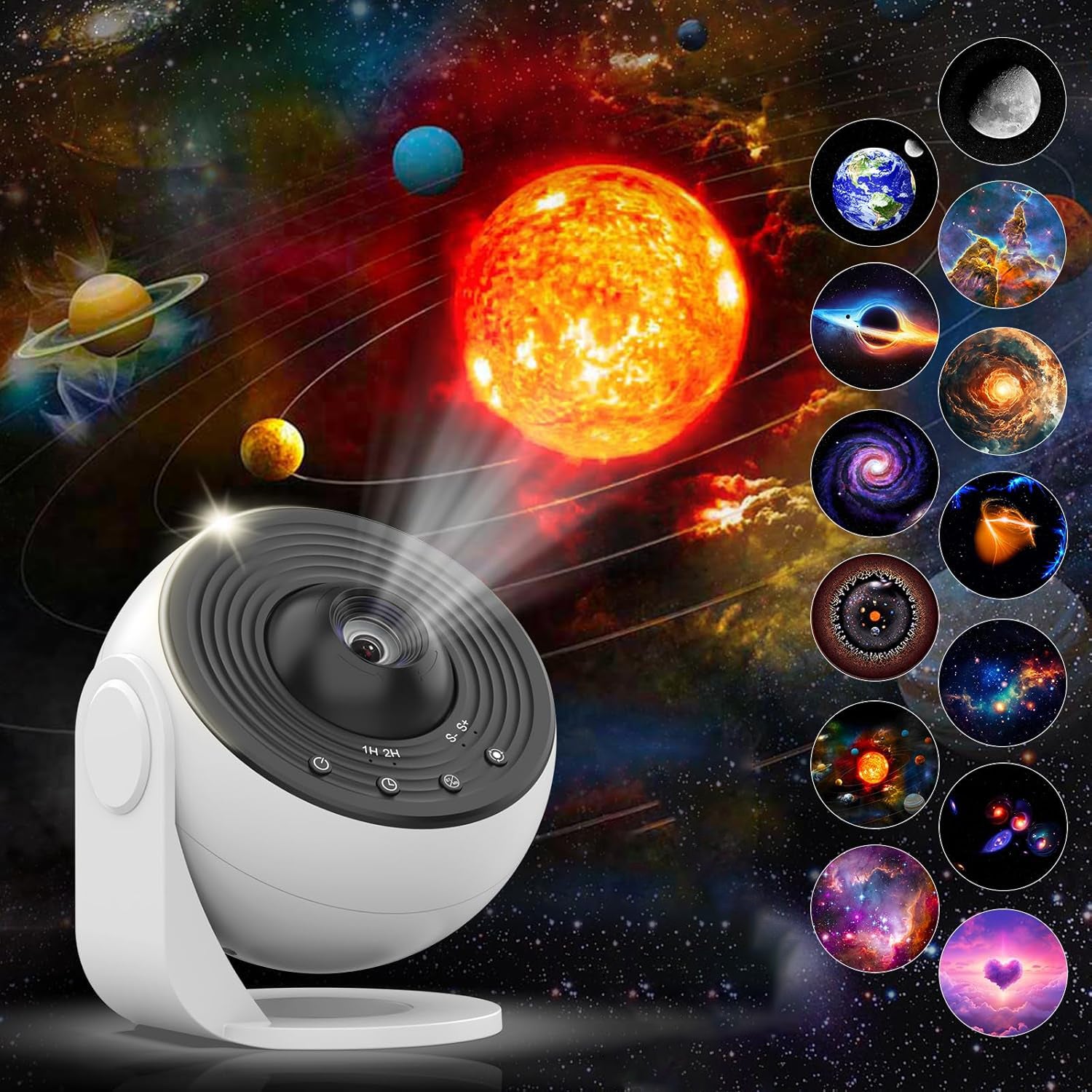 Proyector Cielo Estrellado con Mando,Planetario 14 en 1,Proyector ...