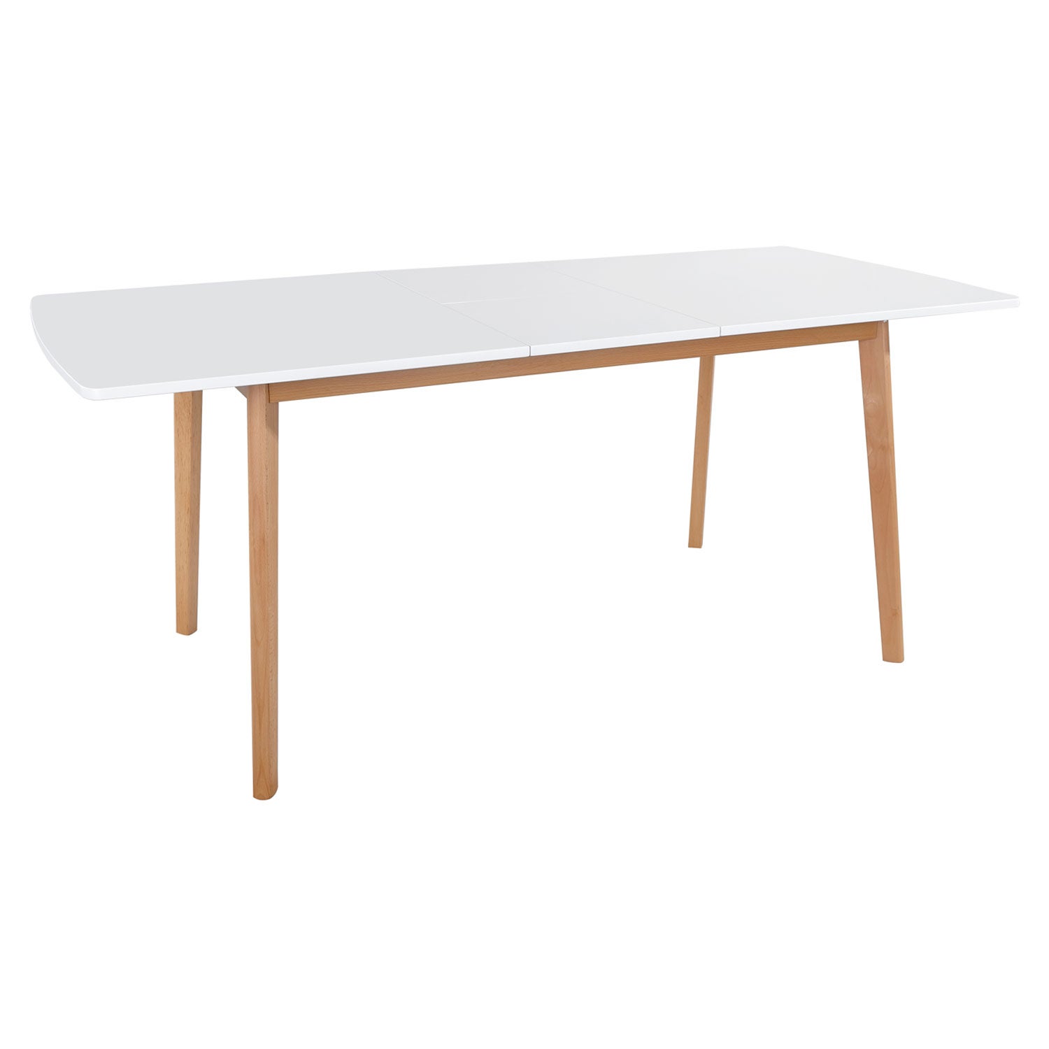Table extensible HELGA 120 / 160cm blanche | Leroy Merlin
