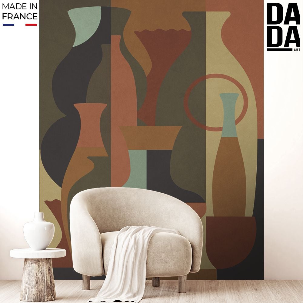 Papier peint préencollé "Formes géométriques modernes" 190x250cm ...
