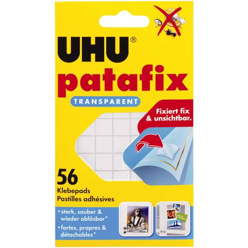 Pastille adhésive double-face UHU® Patafix UHU 48815 transparent 56 pc ...