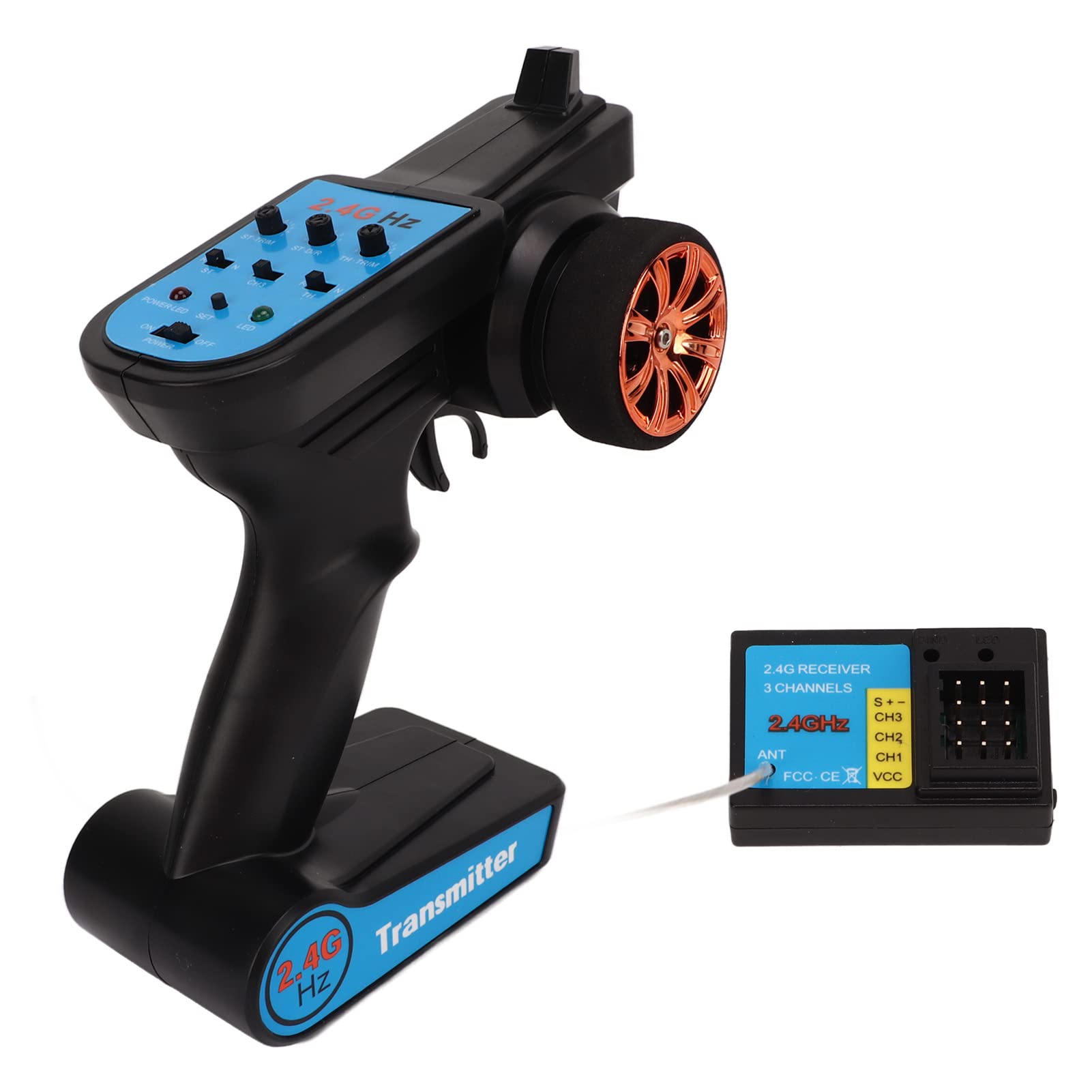 Transmetteur RC à 3 canaux 2,4 G, contrôleur radio à interférence pour ...