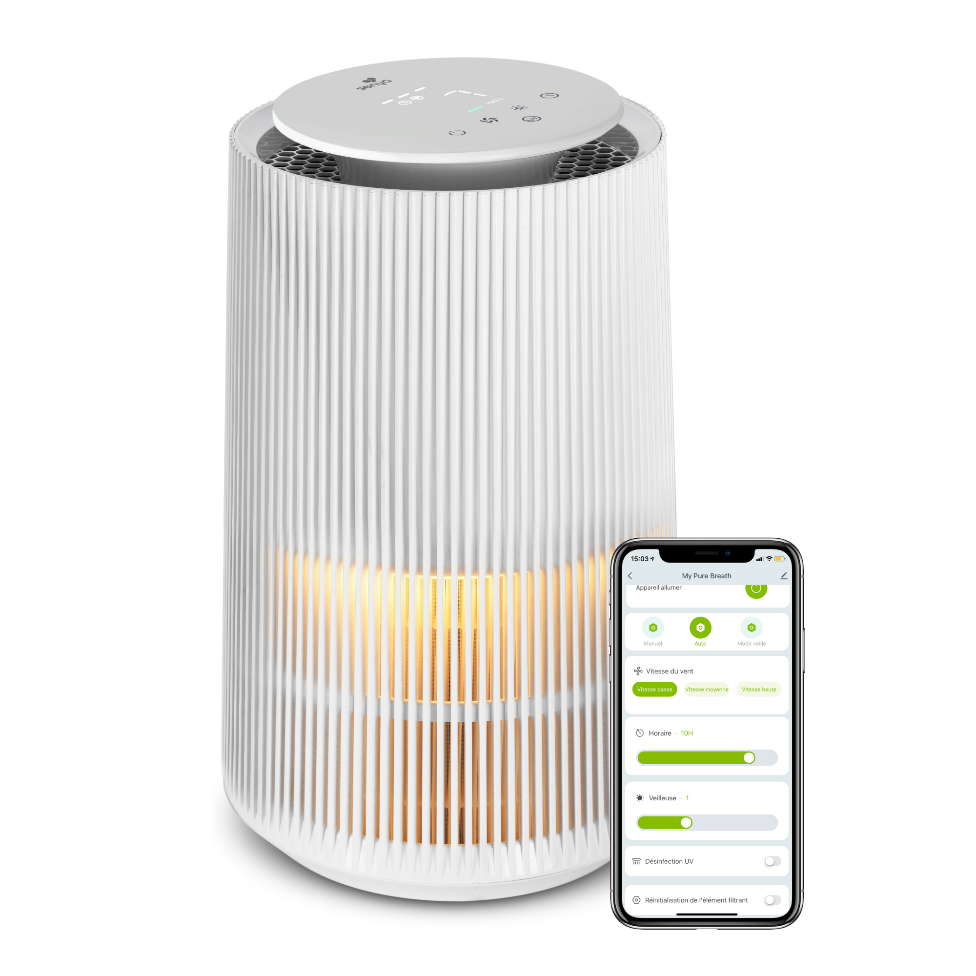 Purificateur d'air connecté my pure breath | Leroy Merlin