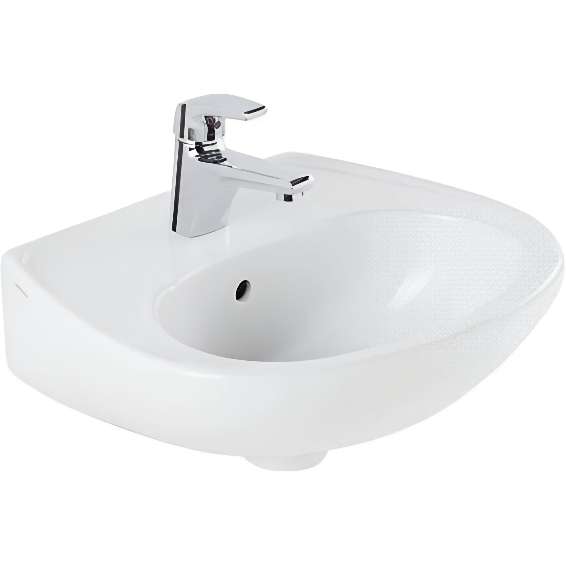 Lavabo compact 45x38 mural céramique traditionnelle hauteur 19,7cm ...
