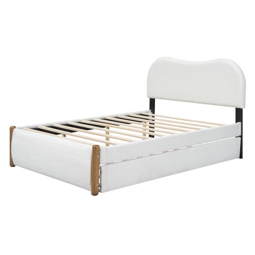 Cama plana 140 x 200 cm, acolchada, con cama rodante extensible ...