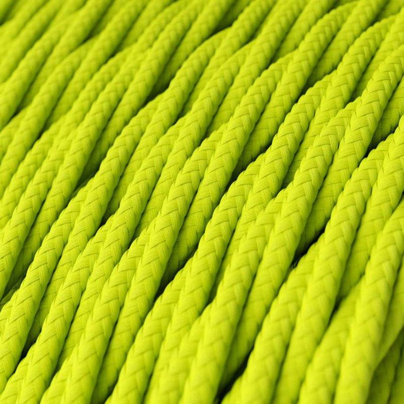 Creative cables Twisted Electric Cable covered by Rayon solid color ...