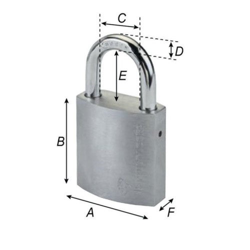 Cadenas série "G" sans protecteur - MUL-T-LOCK Argent 47 | Leroy Merlin