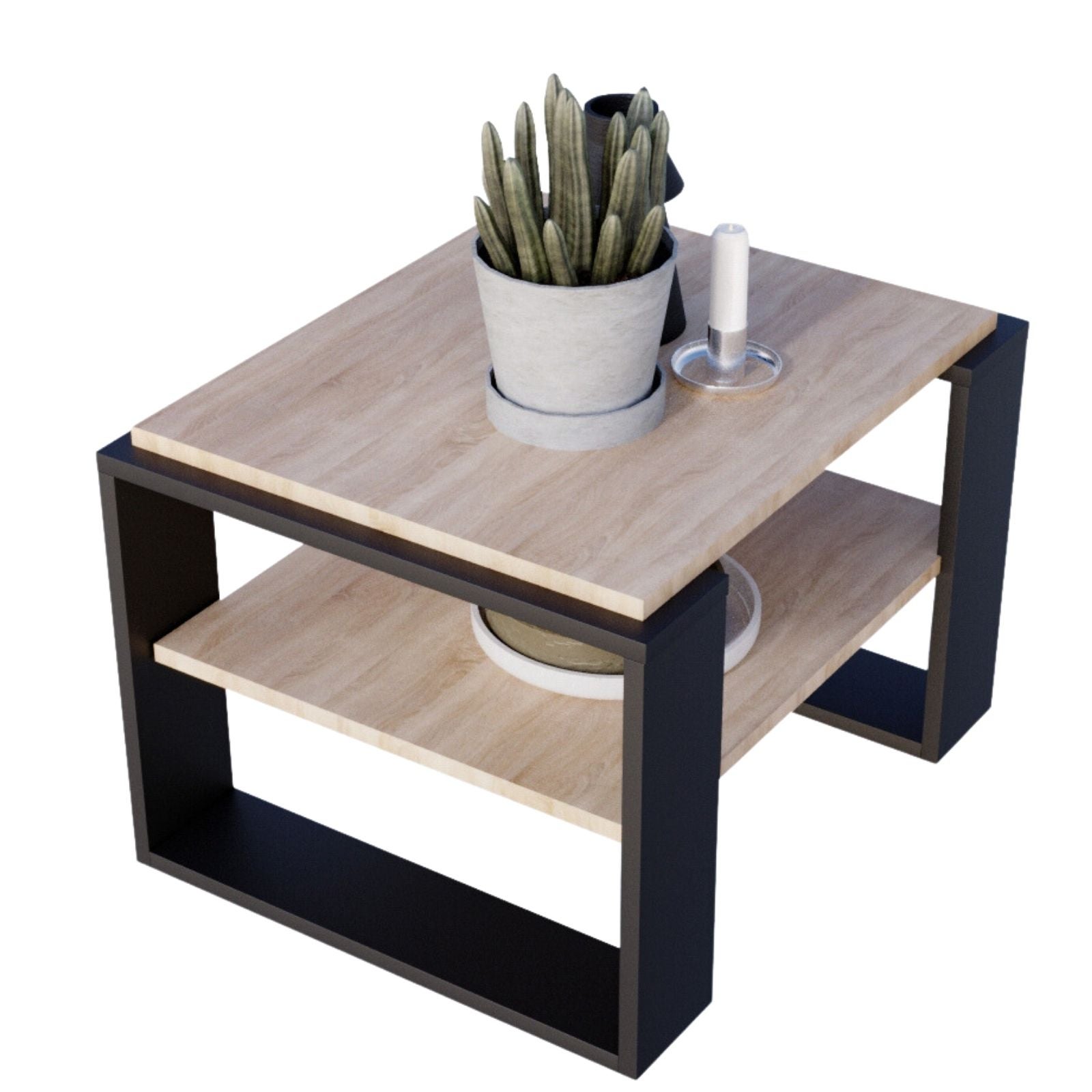 Table basse Kaja63 moderne et stable en bois pour salon - Leroy Merlin ...