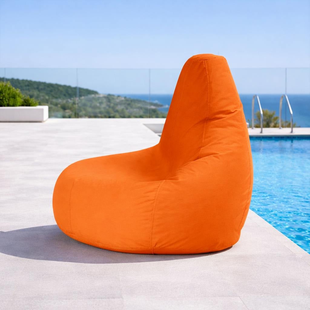 Pouf poire extérieur orange ARTA | Leroy Merlin