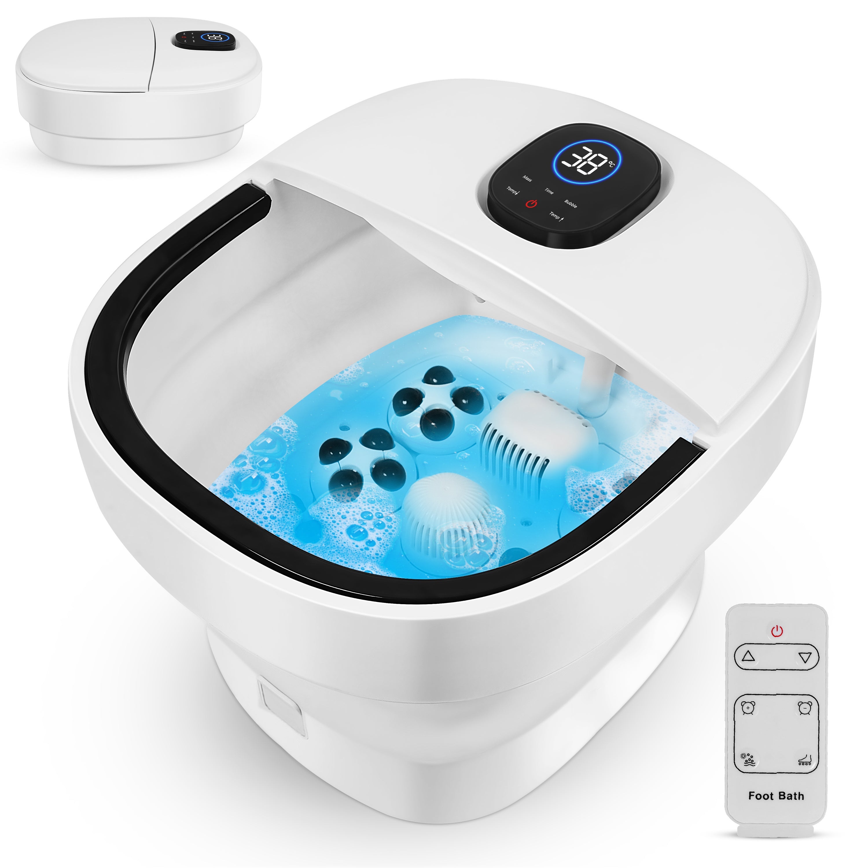 Pediluvio Plegable ZD3000 Niceey - Hidromasaje para Pies con ...