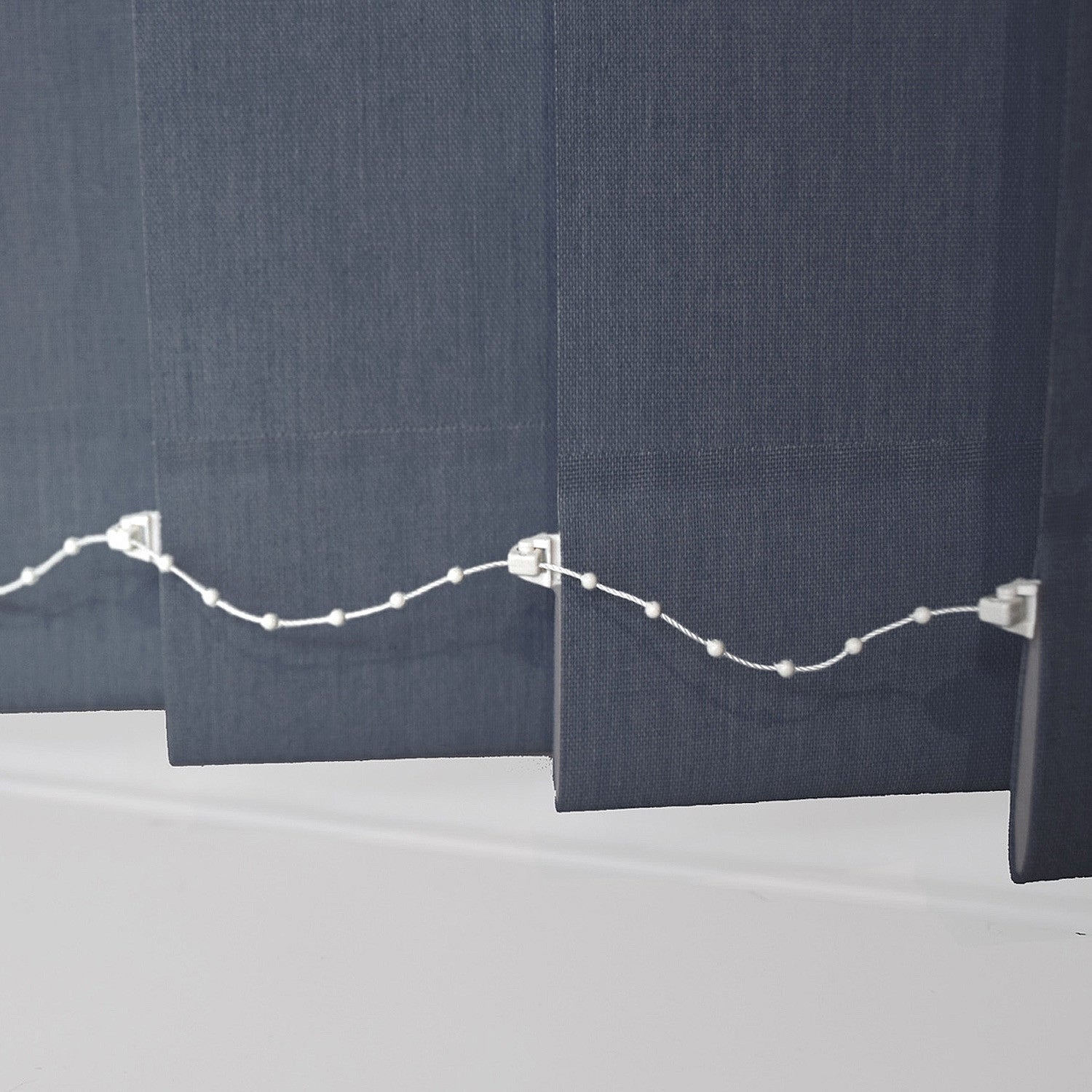 MADECOSTORE Chaînette basse blanche pour store californien à lamelles ...