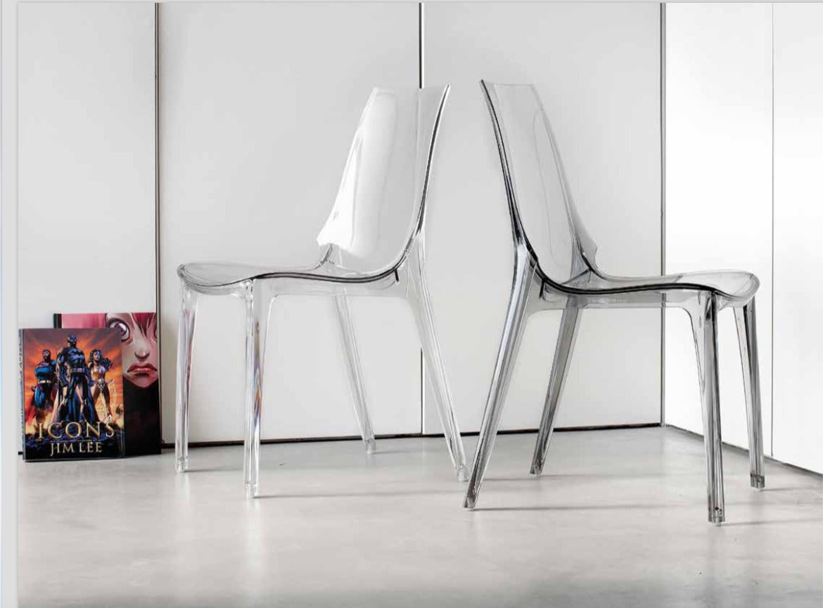 Chaise design transparente Robby - Lot de 4-Couleur Transparent | Leroy ...