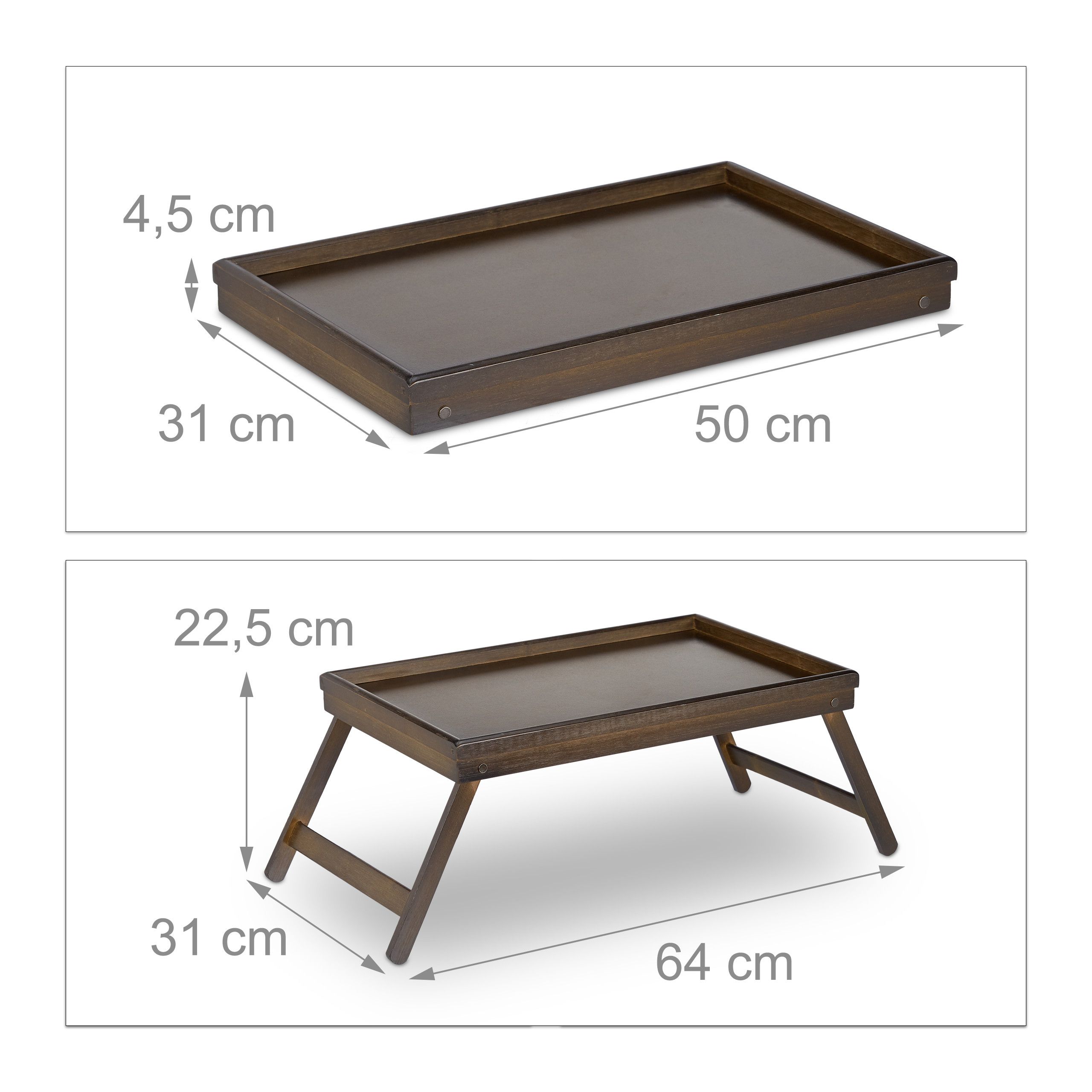 Tablette de lit bambou 50 cm bois marron 13_0002746 | Leroy Merlin