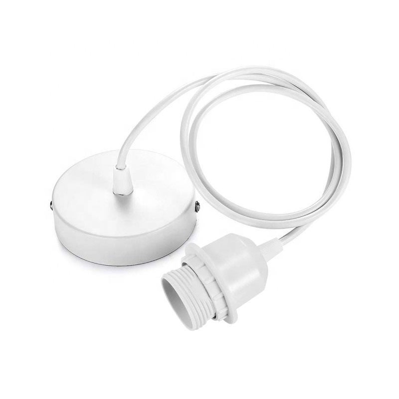 Cable Suspension Luminaire Blanc Douille Ampoule Plafond avec Cable de ...